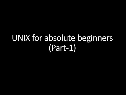 UNIX: Learn basics of UNIX commands (Part-1) - YouTube