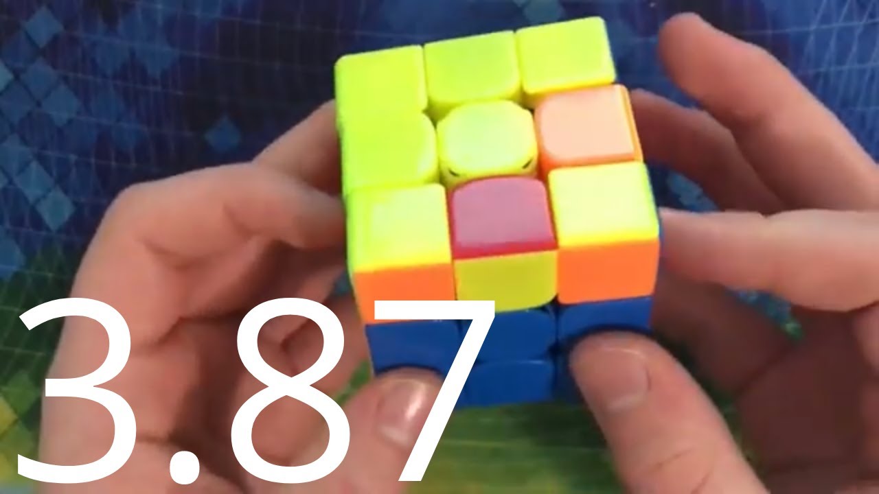 3.87 Rubik's Cube Solve - Thursday Threes #1 - YouTube
