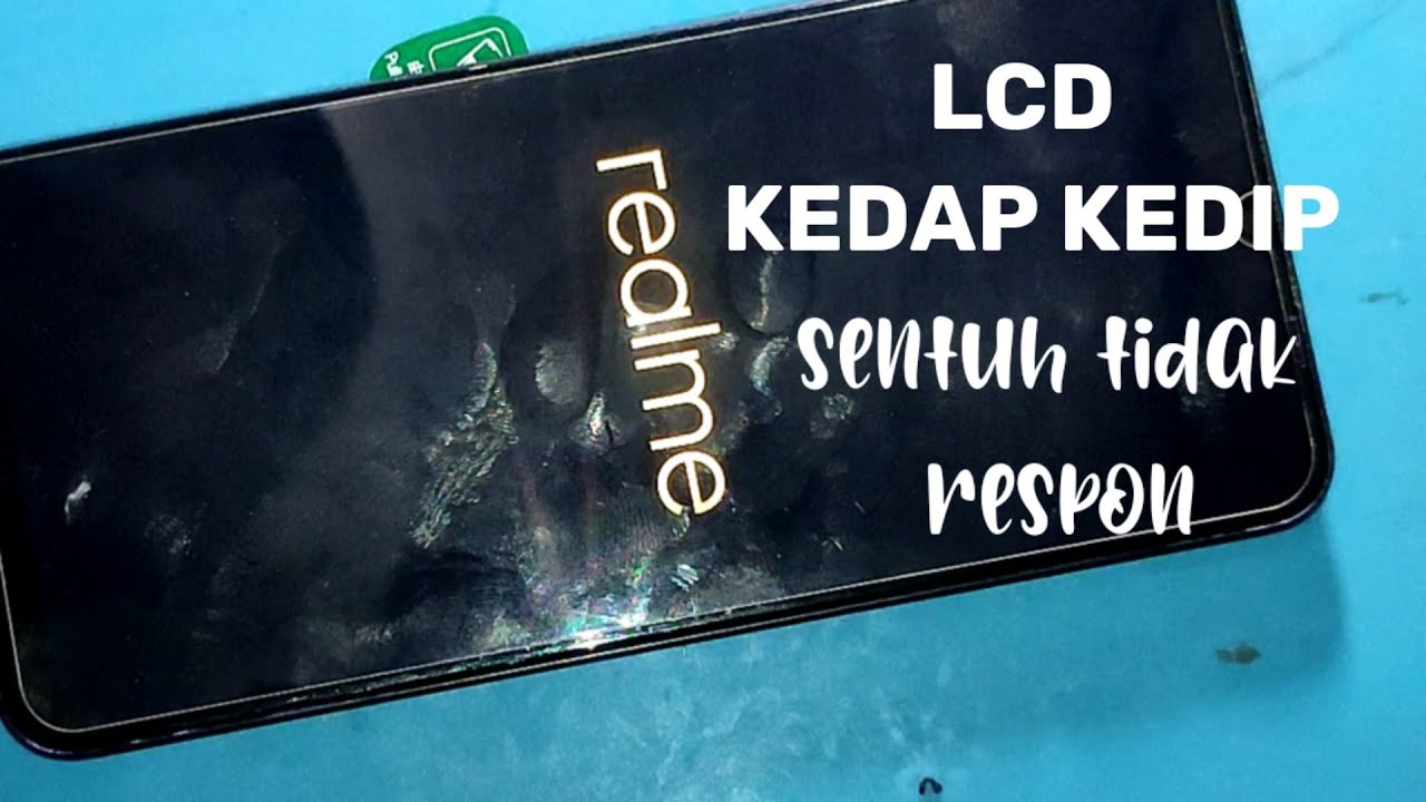 realme c12 lcd kedap kedip - YouTube