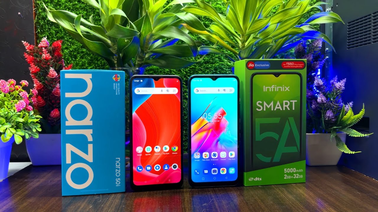 Realme Narzo 50i Vs Infinix Smart 5A || Full Unboxing And Comaprison in ...