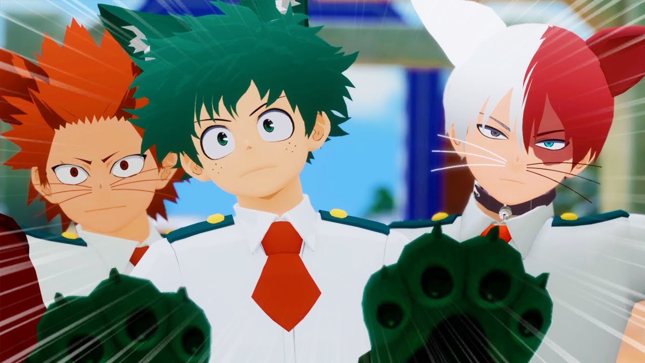 Deku, Bakugo, and Todoroki Become Furries! (MHA VR) - YouTube