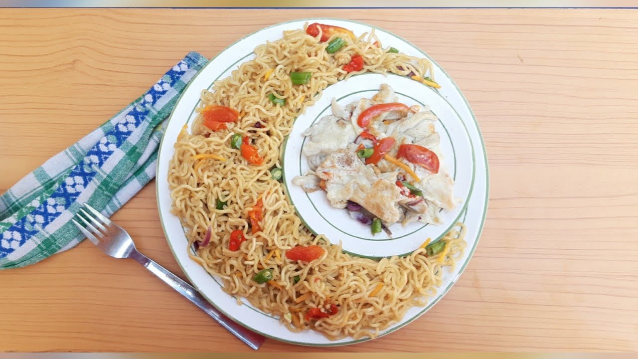 HOW TO PREPARE INDOMIE |MISHAI| ABOKI FRIED NOODLES - YouTube