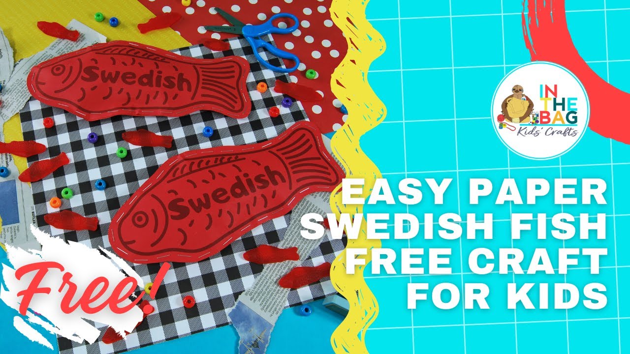 Free Printable Swedish Fish Candy Craft for Kids - YouTube