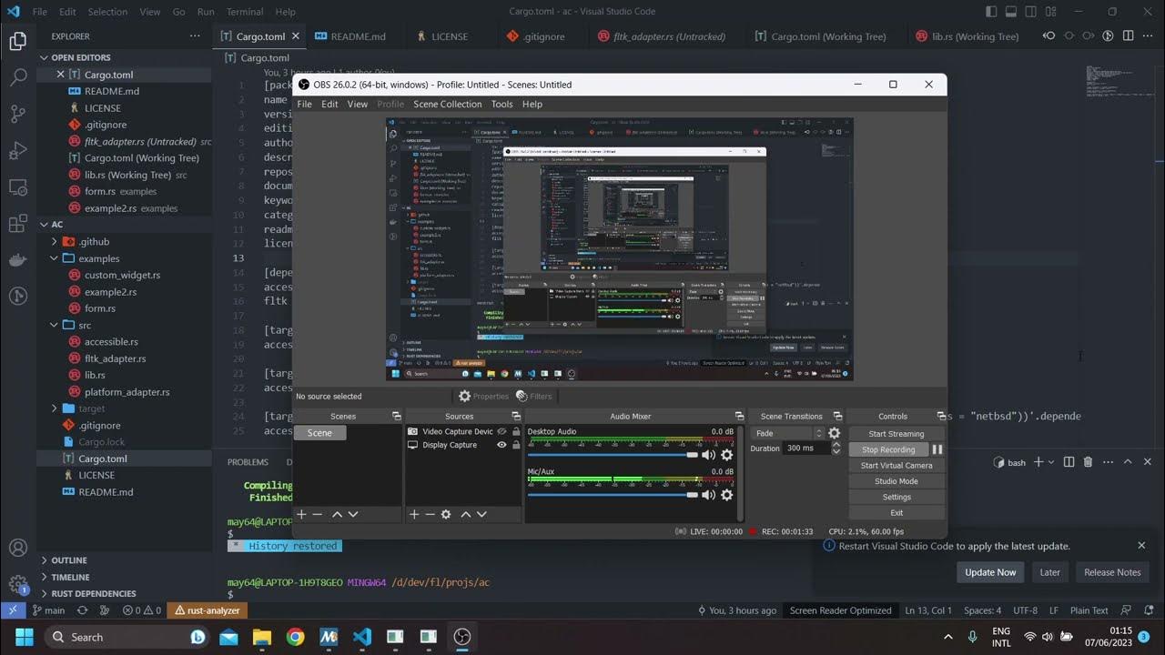FLTK Rust: fltk-accesskit - YouTube