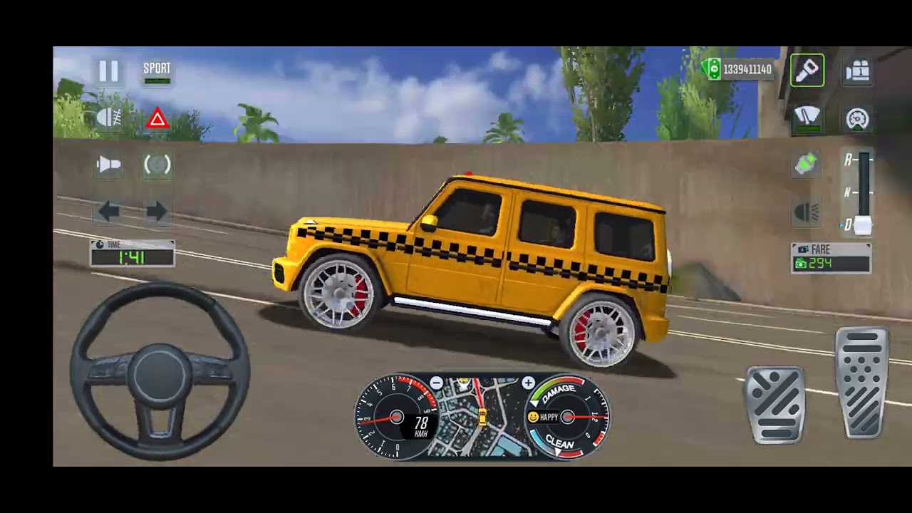 Mercedes-Benz G-wagon 🤯🤩 Uber taxi simulator 💥, taking VIP clients on ...