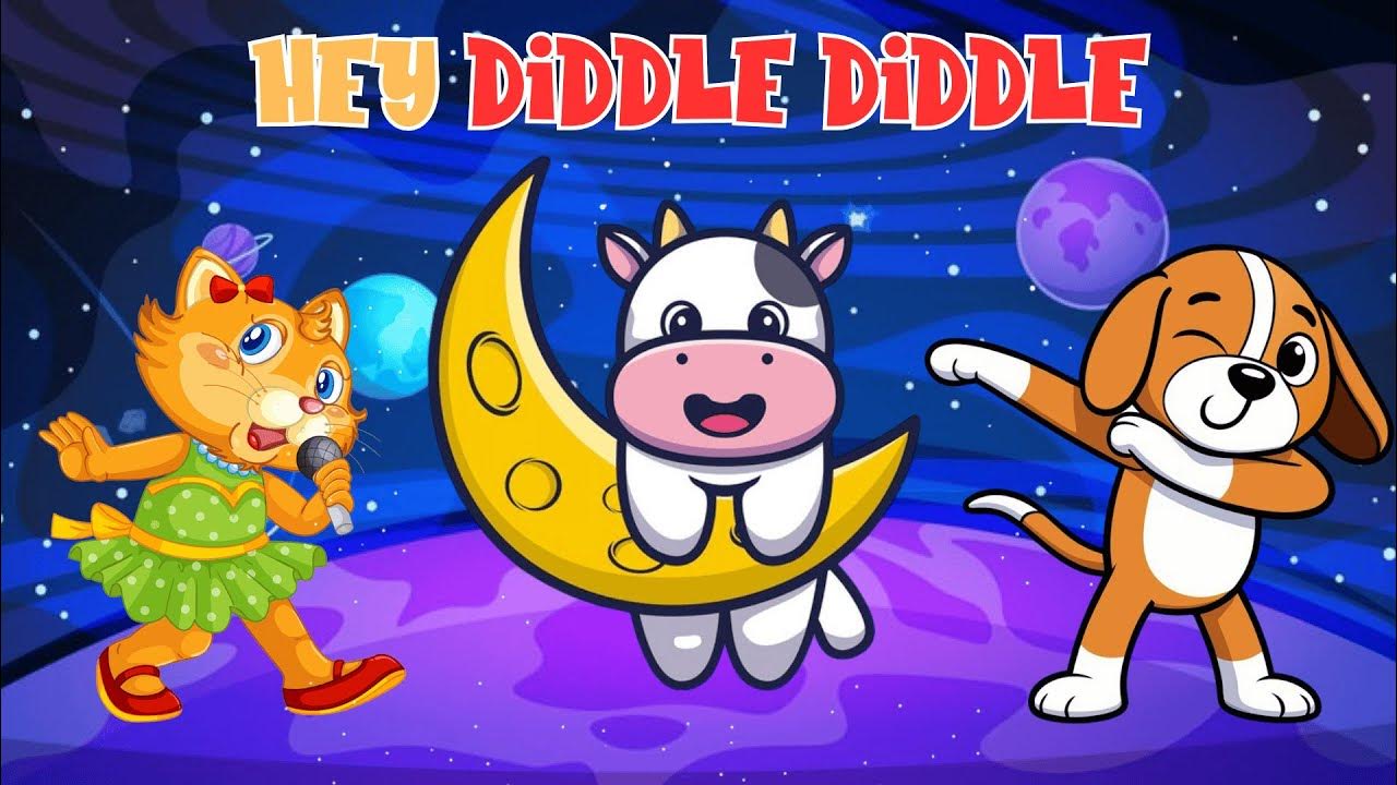 Hey Diddle Diddle | Classic Nursery Rhyme Song for Kids | Fun Animated ...