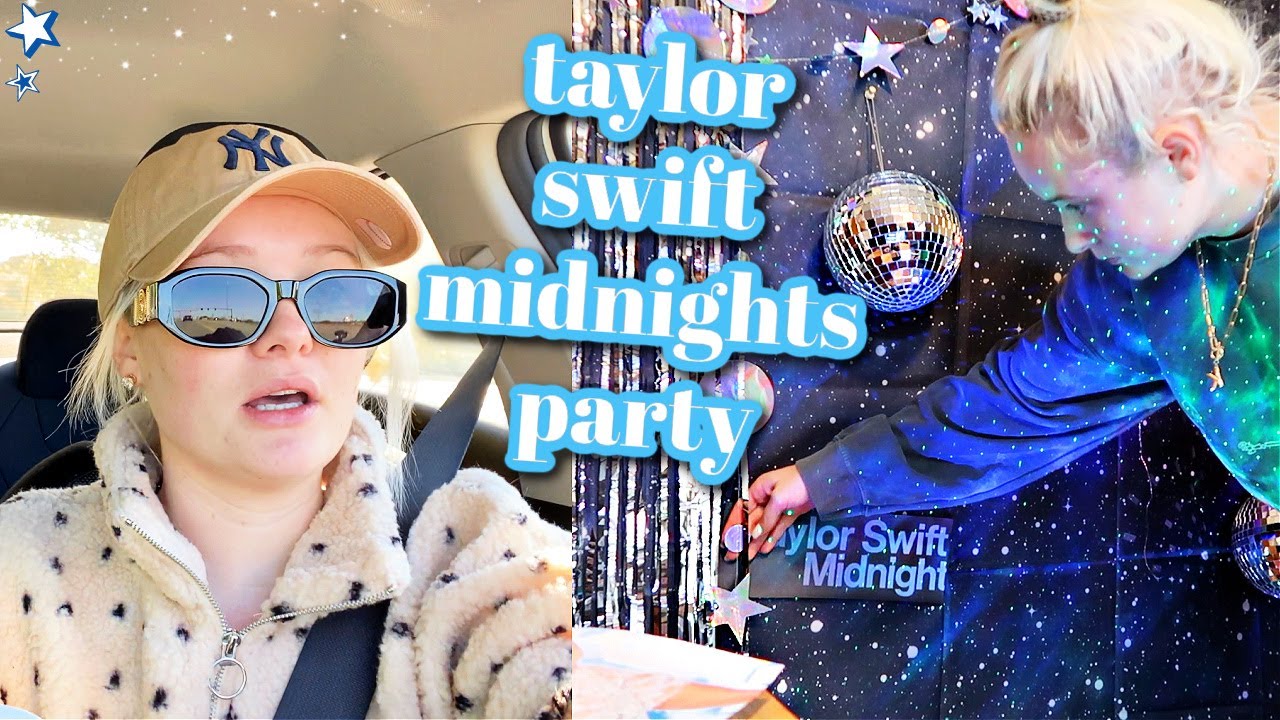 taylor swift midnights party + mall shopping haul - YouTube