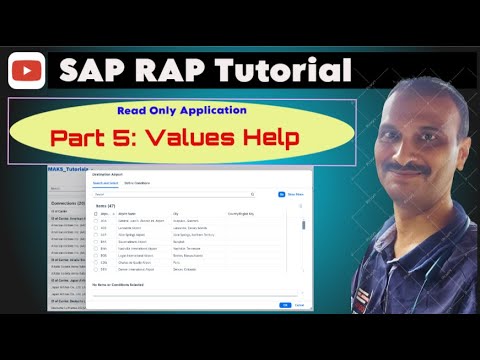 Part5 (Last): Add Value Help & Text Association (SAP RAP Development ...