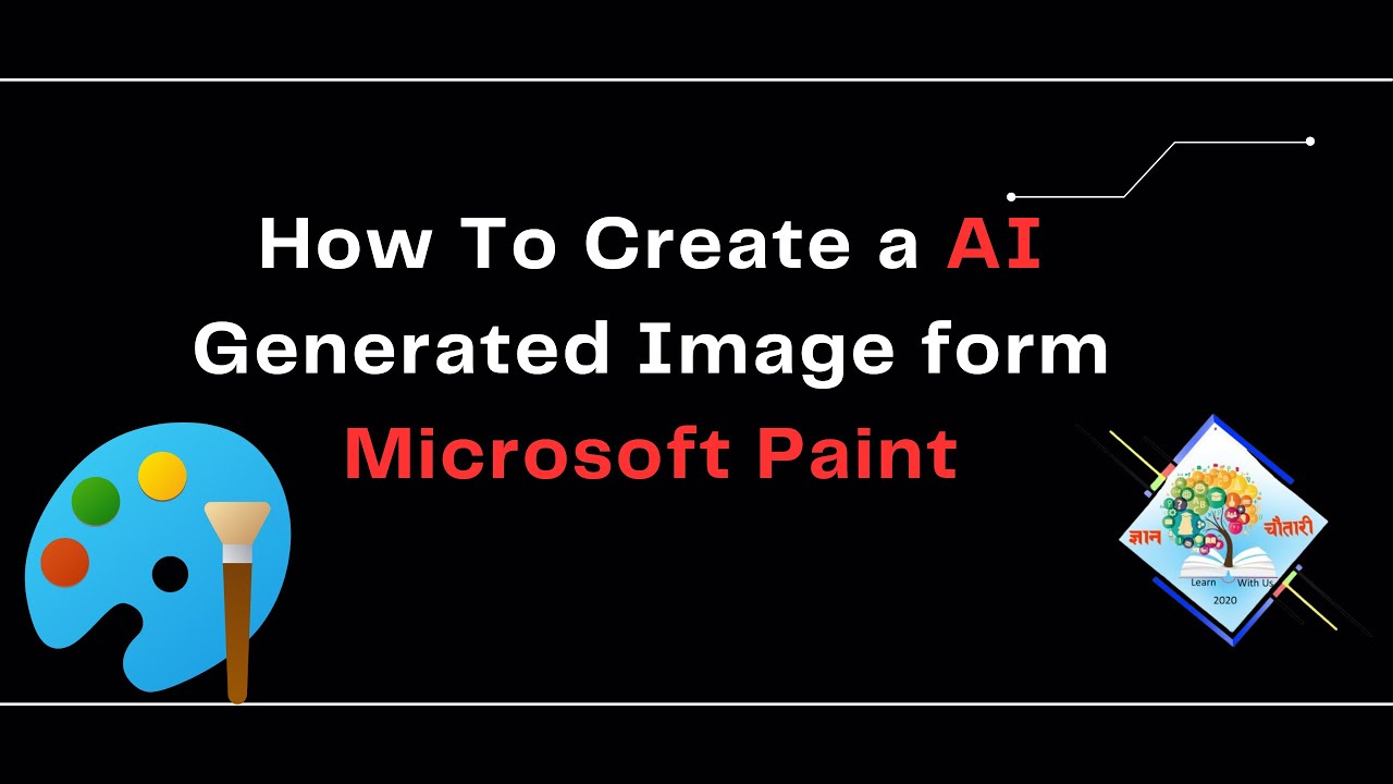 How to create a AI generated image from Microsoft Paint - YouTube