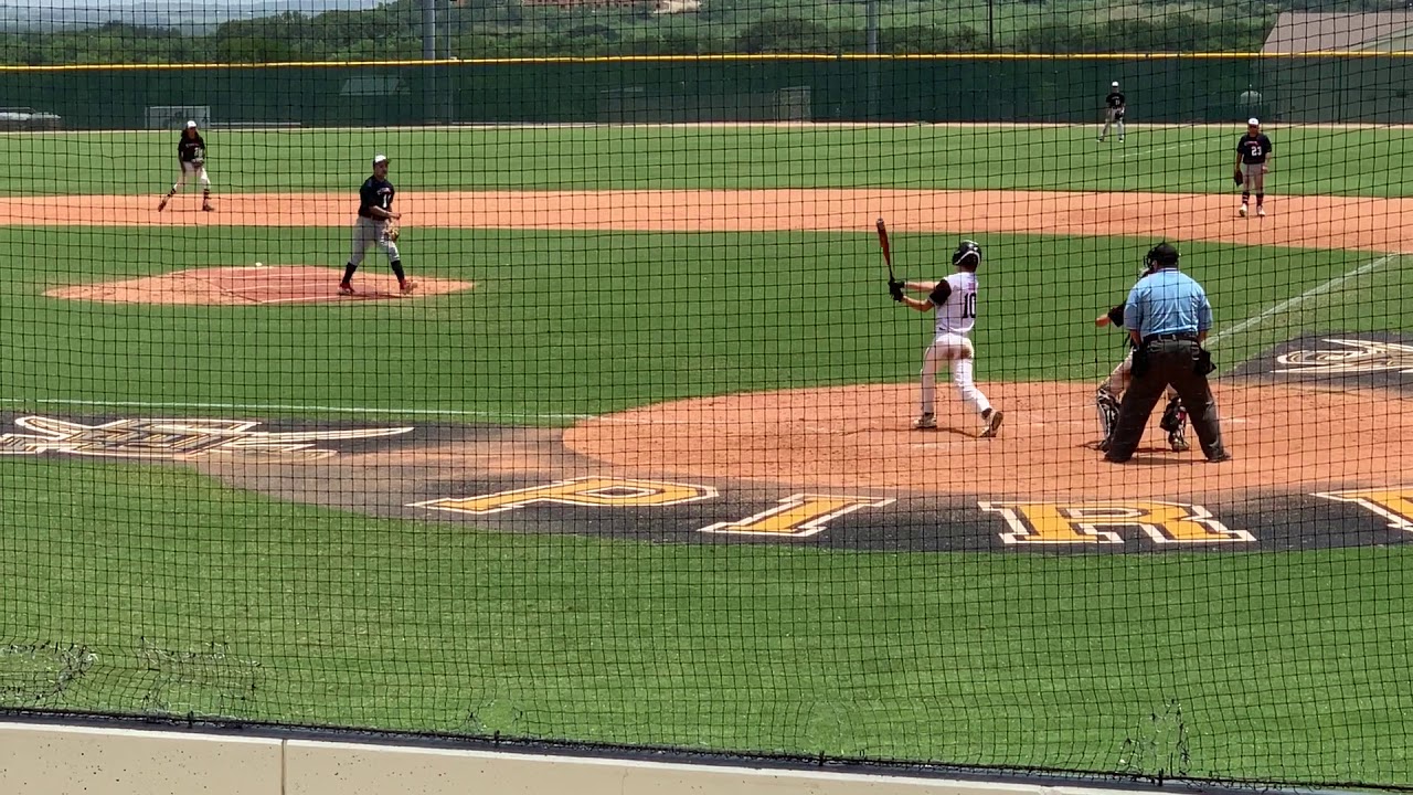 nooner strikes kid out swinging in goergetown tx summer 2019 - YouTube
