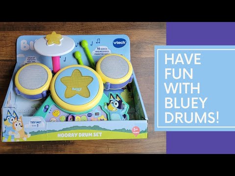 First Look At This Bluey Drum Set By VTech - YouTube