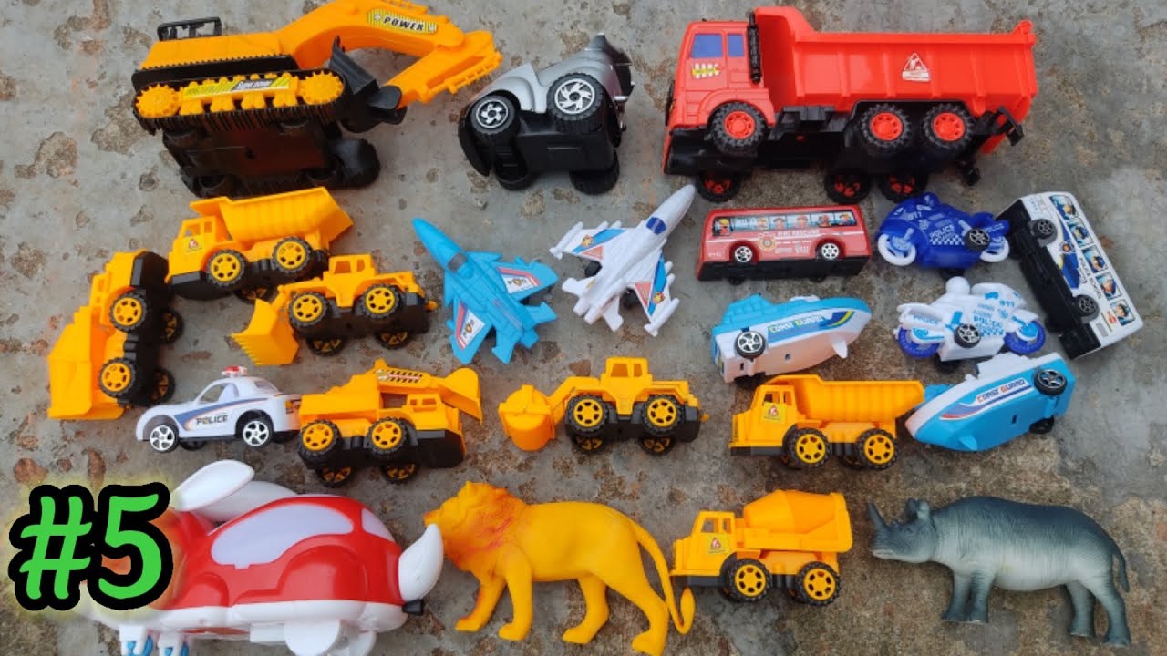 Part 5 bulldozer,lion,Rabbit, dumper, New Car,Fighter plane,mini dumper ...