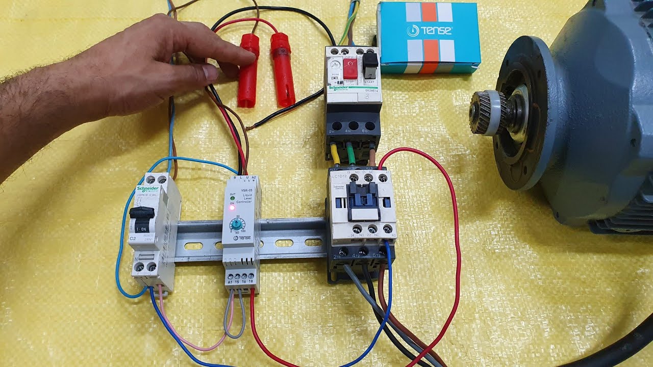 commande pompe par relais de niveau # liquid level relay VSR-05 tense ...