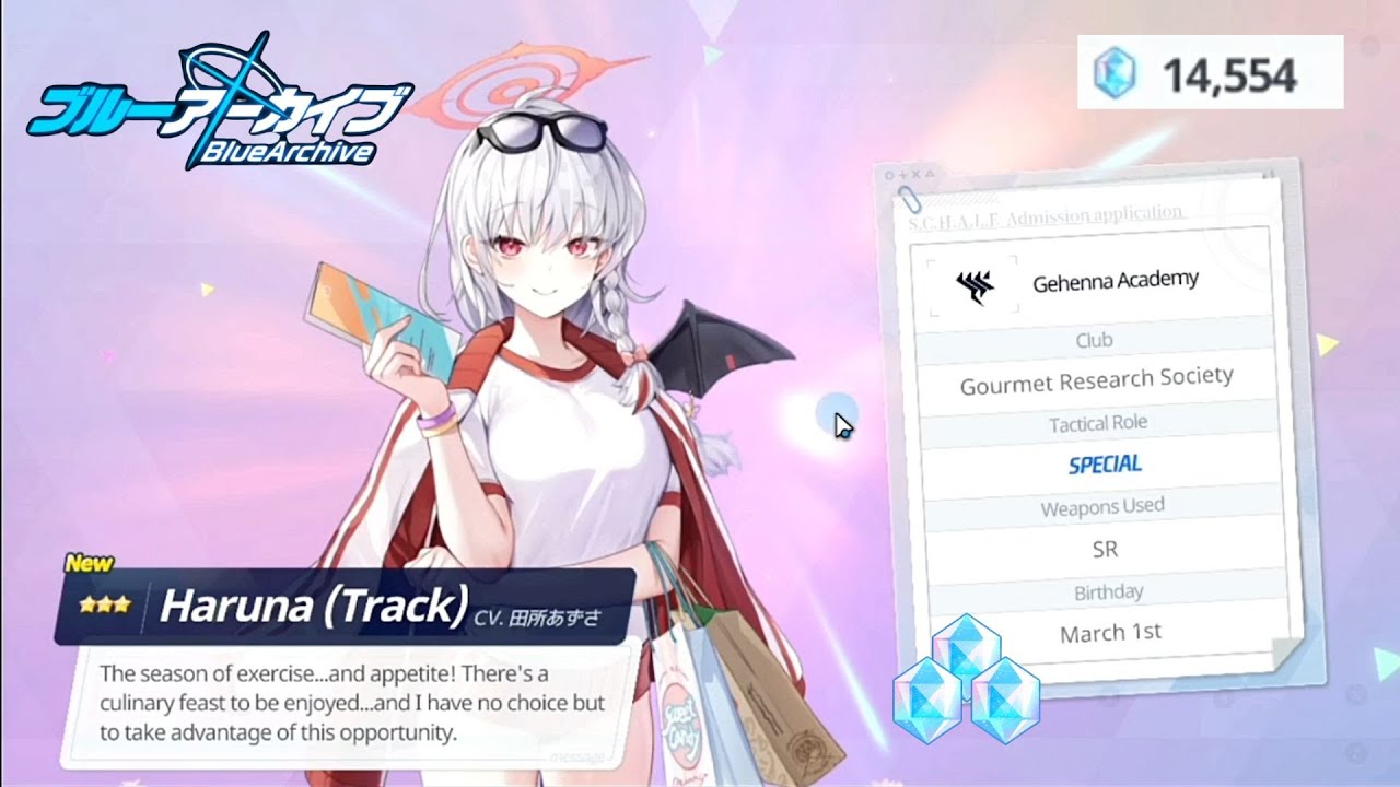 Haruna (Track) Gacha sampai miskin!! || Blue Archive - YouTube