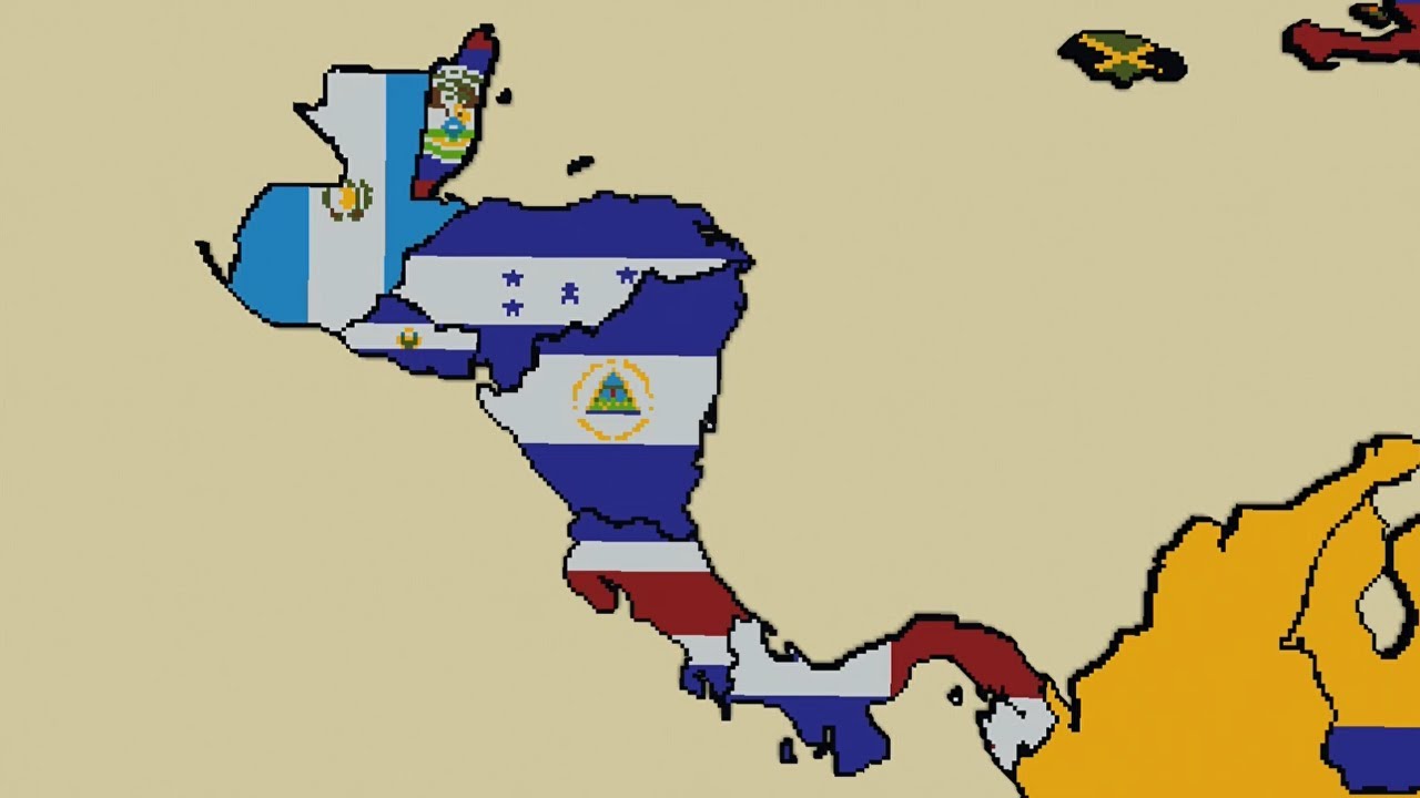 Building Central America - Minecraft World Flag Map (Part 39) - YouTube