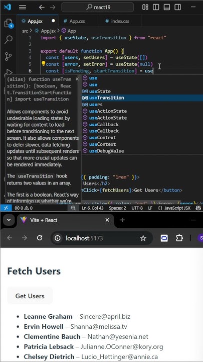 useTransition in React - YouTube
