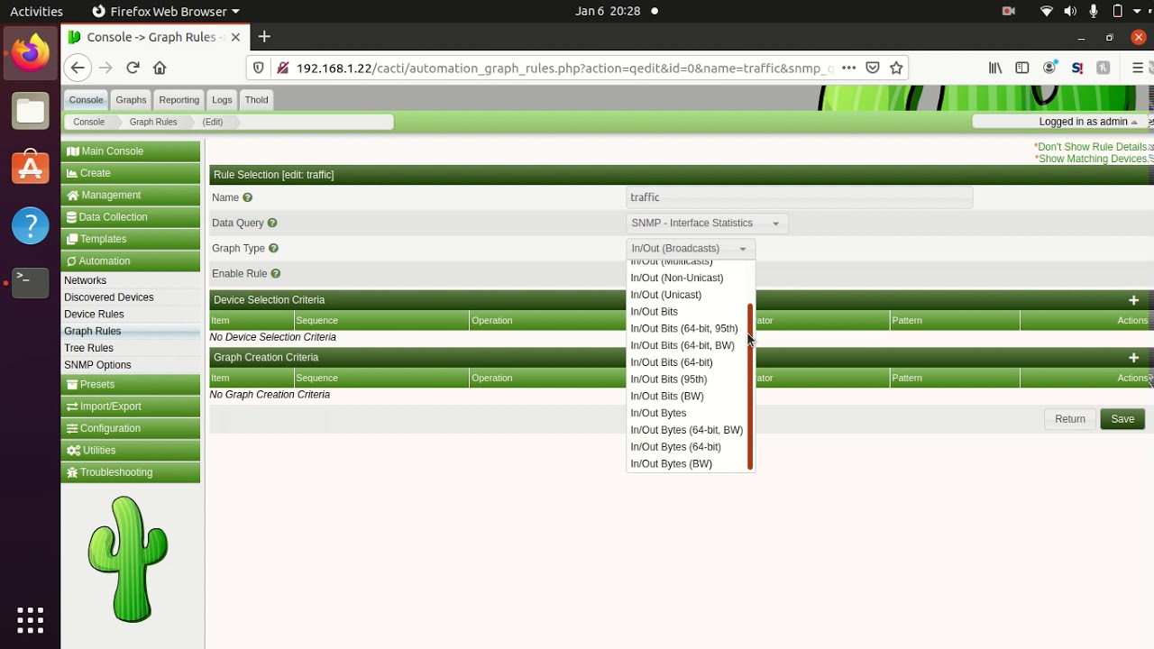 Walk through of Cacti Automation - YouTube