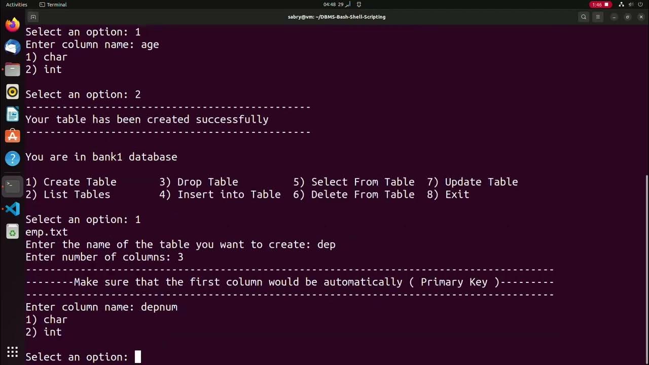 Dbms Bash Shell Scripting Youtube