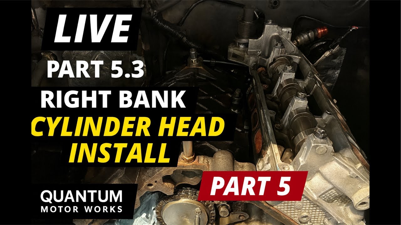 LIVE | Part 5.3 – Installing Right Bank Cylinder Head (Jeep 3.7L V6 ...