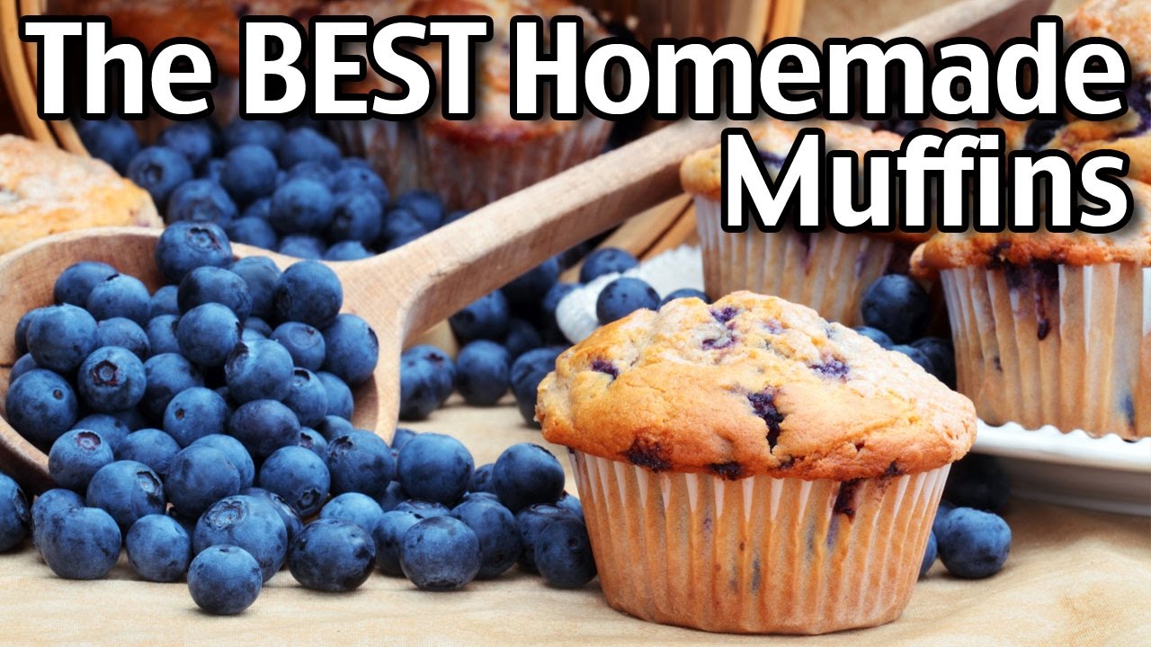 Easy Homemade Muffins! Plain Muffins, Blueberry Muffins And More! - YouTube
