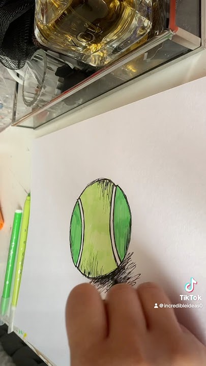 #How to draw a Tennis ball - YouTube