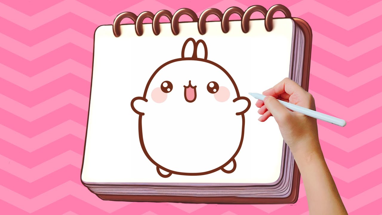 How to Draw Adorable Molang (Step by Step) - YouTube