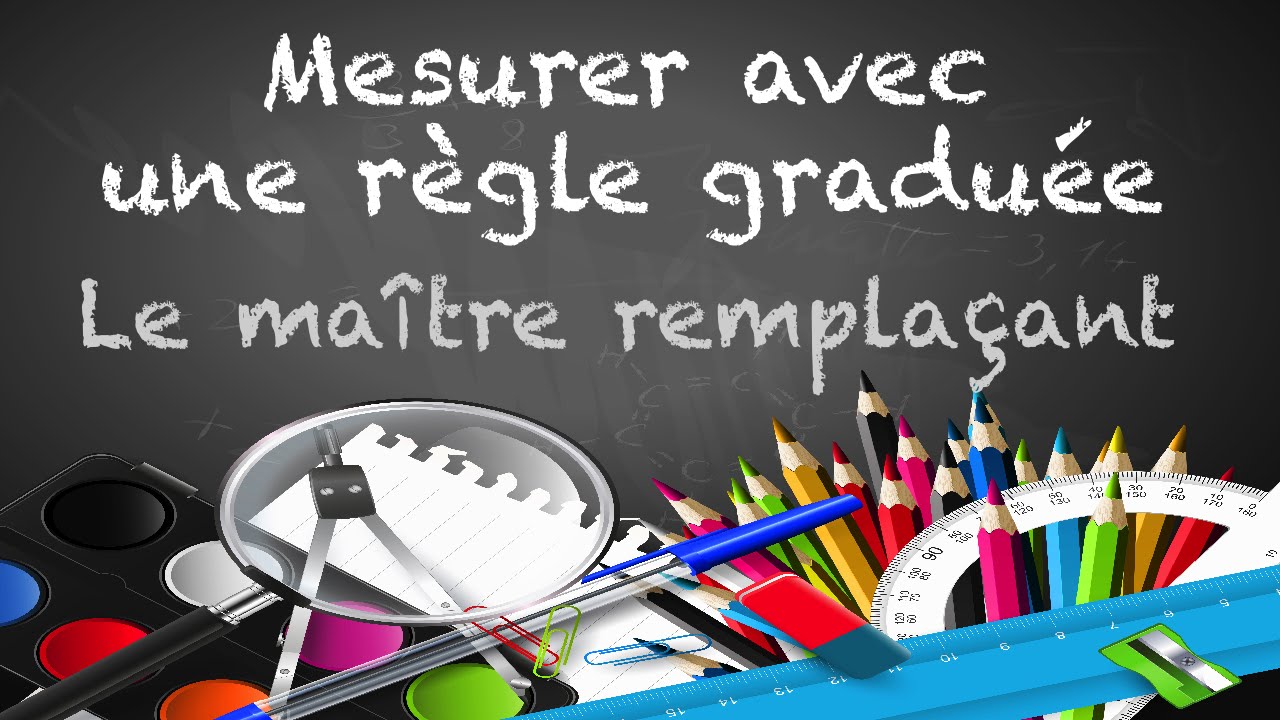 mesurer avec une règle graduée - YouTube