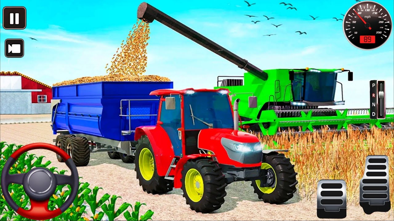 Real Tractor Games 2025 | Modern Farm Tractor Driving Games - Farming ...