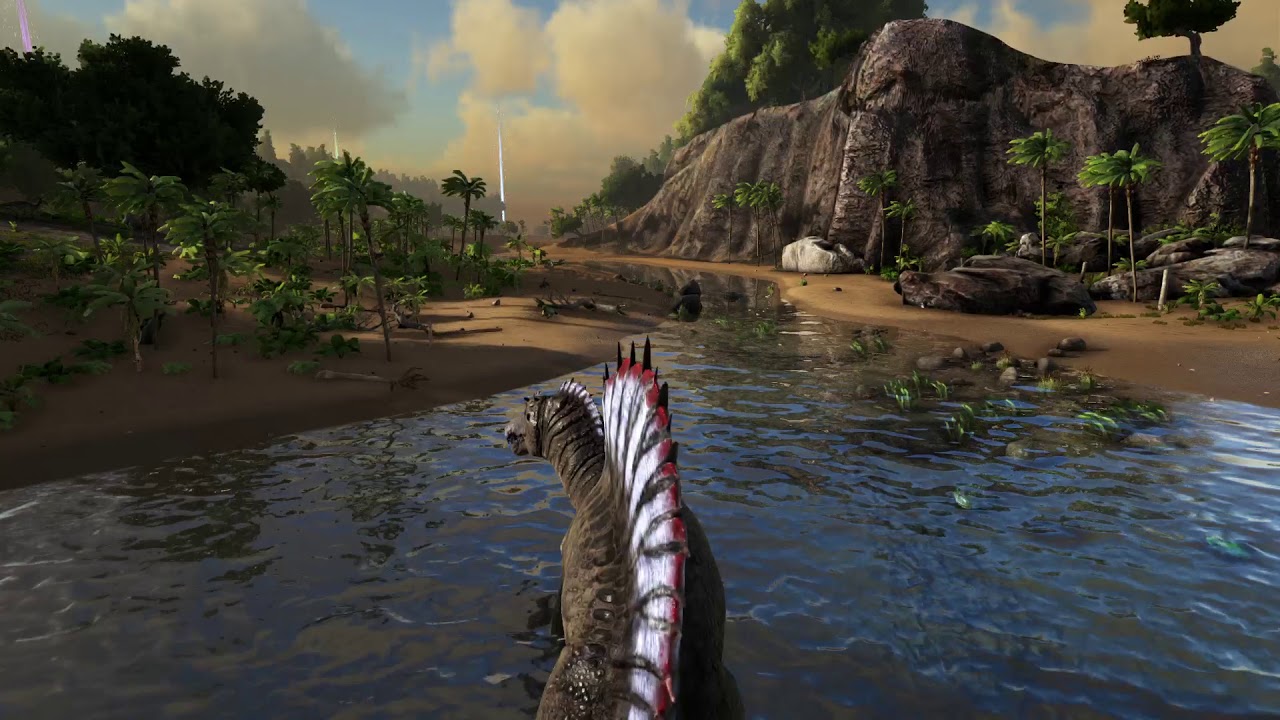 ARK: Survival Evolved: playing as a Spinosaurus - YouTube