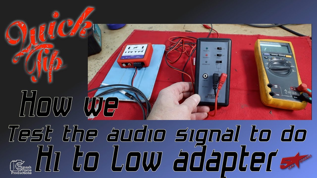 How we add a Hi to low adapter for car stereo amplifier - YouTube