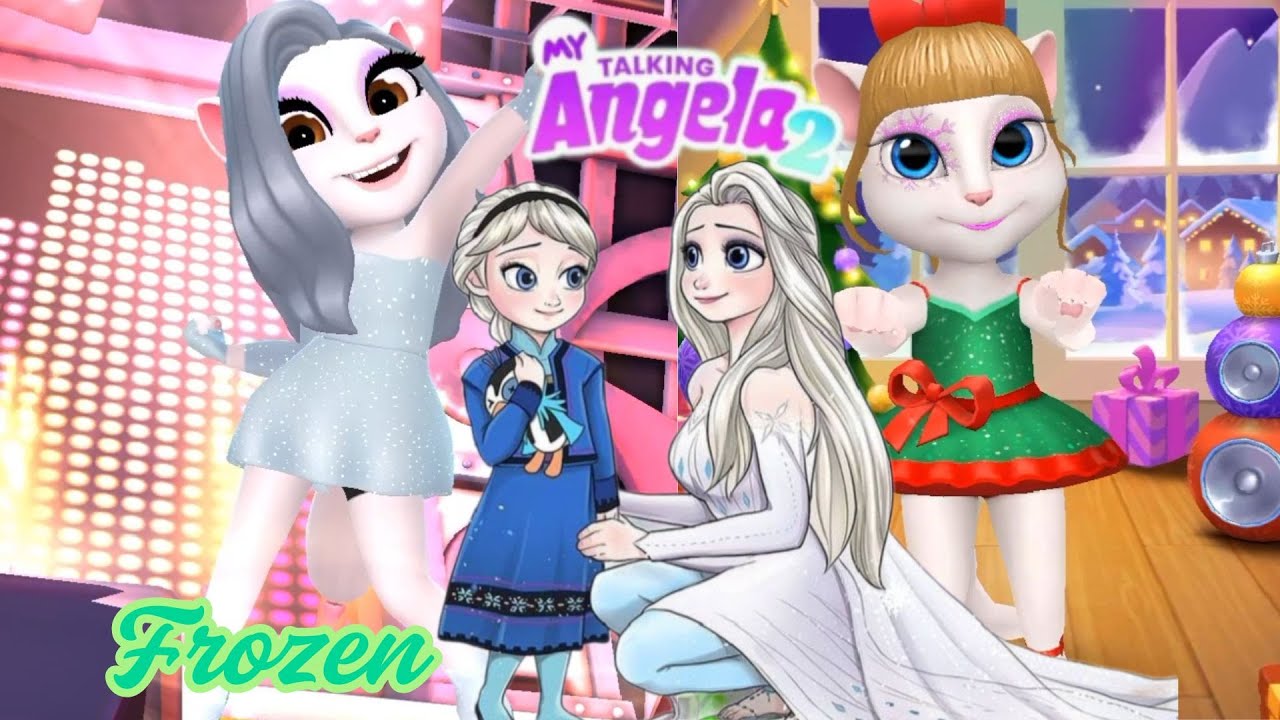 My Talking Angela 2 | My Talking Angela vs Frozen 🤩 New Update ...