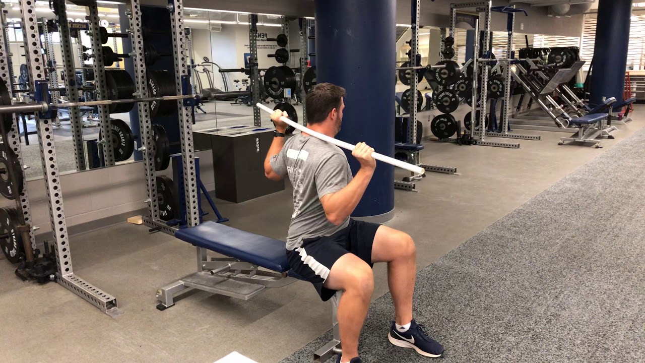 Dowel Seated Torso Rotation - YouTube