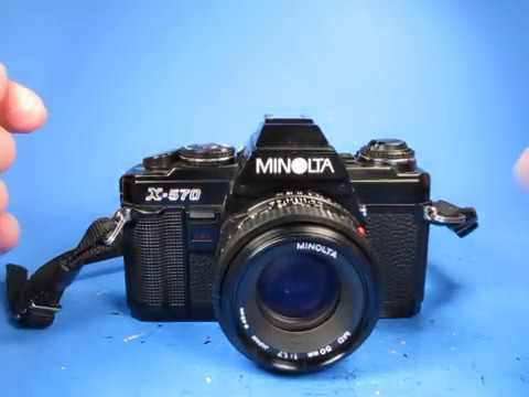 Minolta X 570 with 50mm 1 7 lens - YouTube