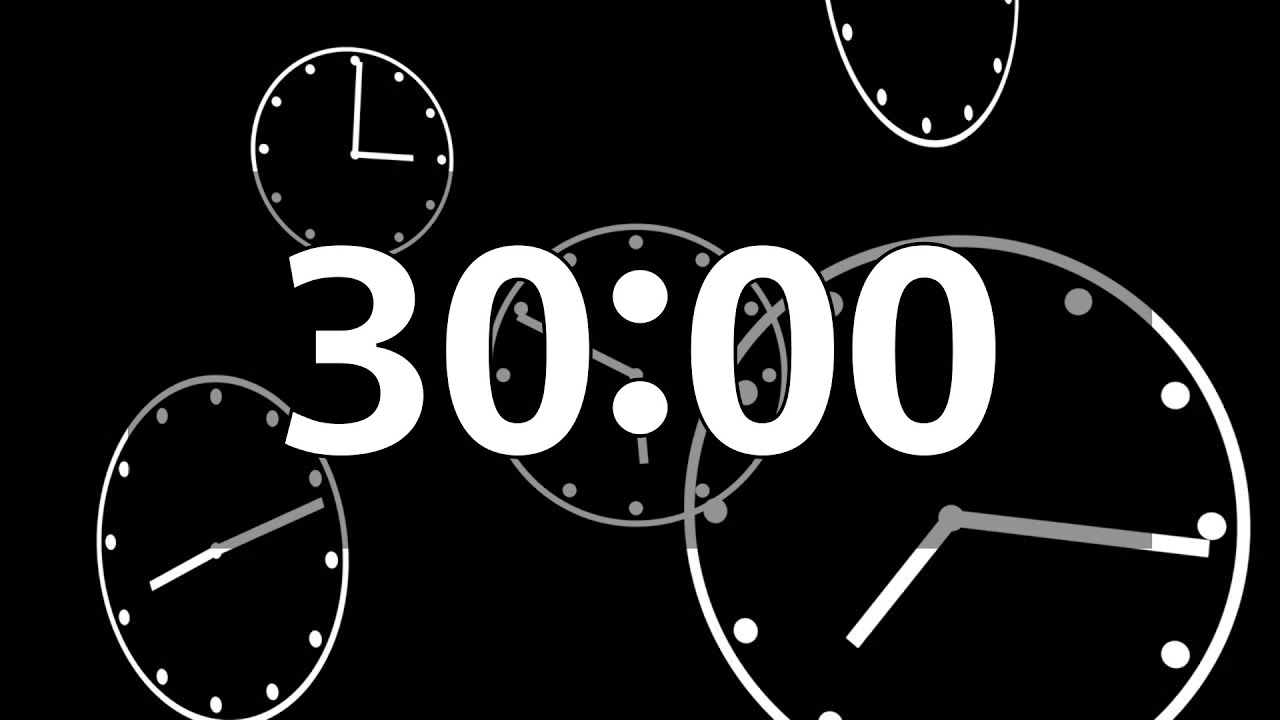 30 Minute Timer - Countdown Alarm Beep at the end - YouTube