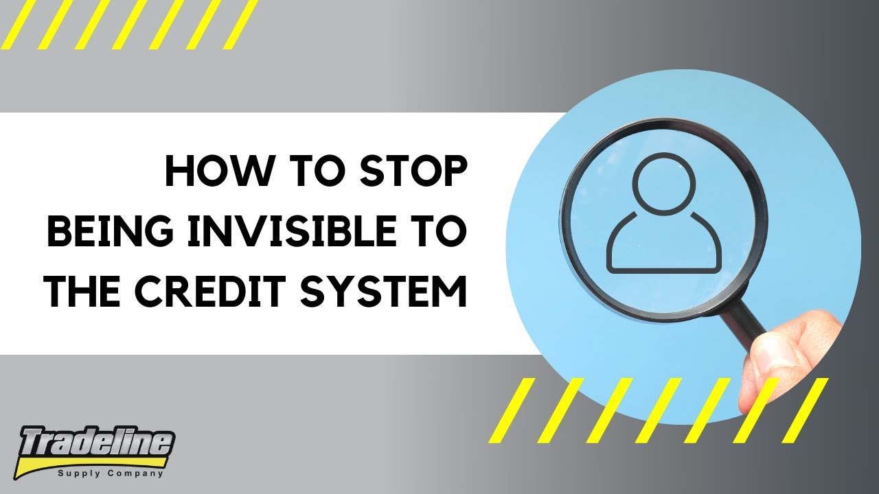 How Can You Stop Being Invisible to the Credit System? - YouTube