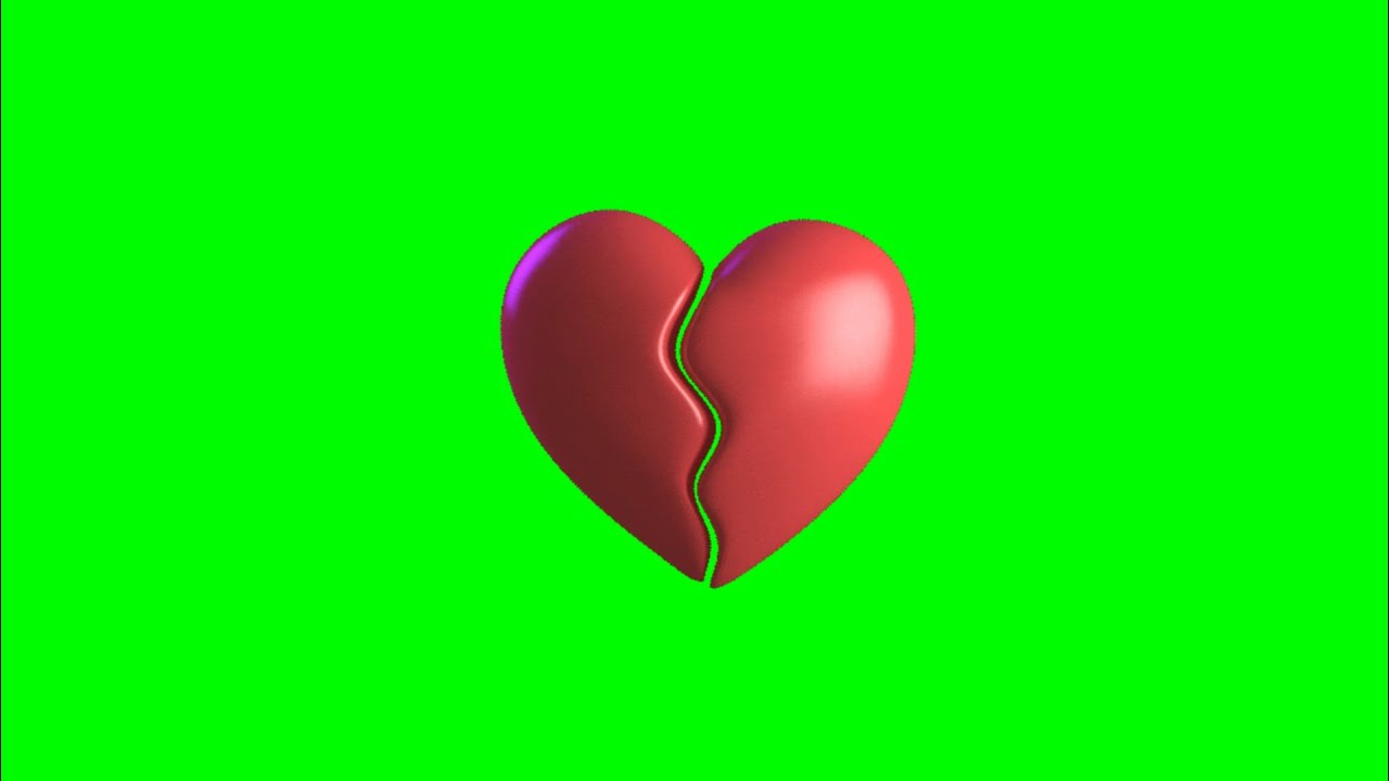 Broken Heart Animation Effects Green Screen Video HD - YouTube