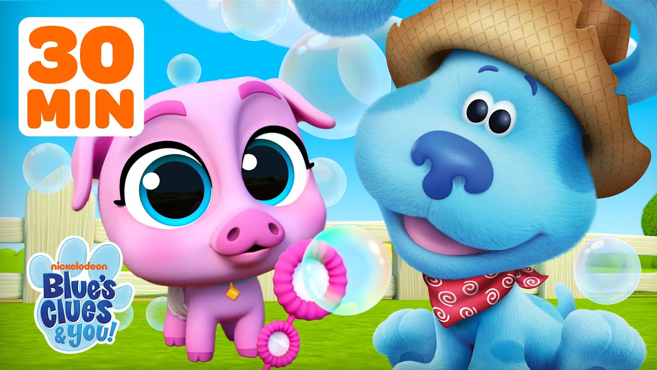 30 MINUTES of Farmer Blue & Baby Farm Animals! 👨‍🌾 | Blue's Clues & You ...