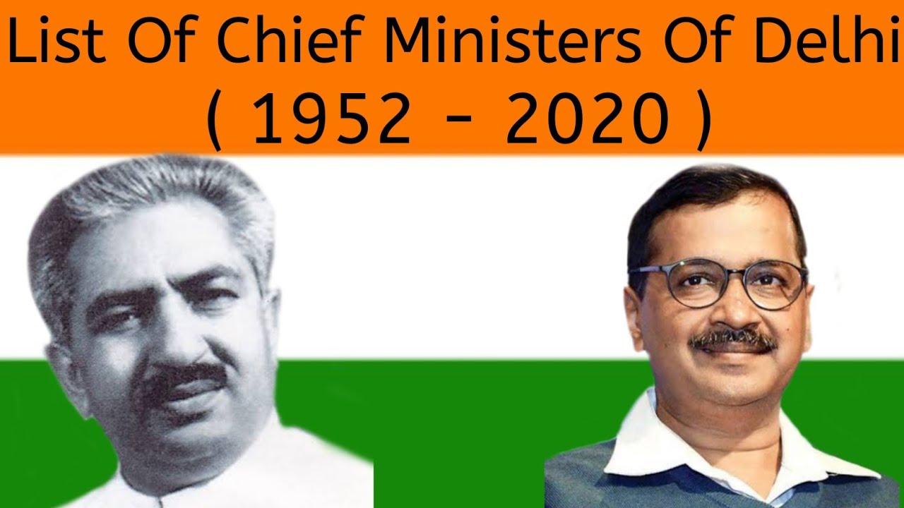List of Chief Minister Of Delhi(1952 - 2020) CM of Delhi (Chaudhary P ...