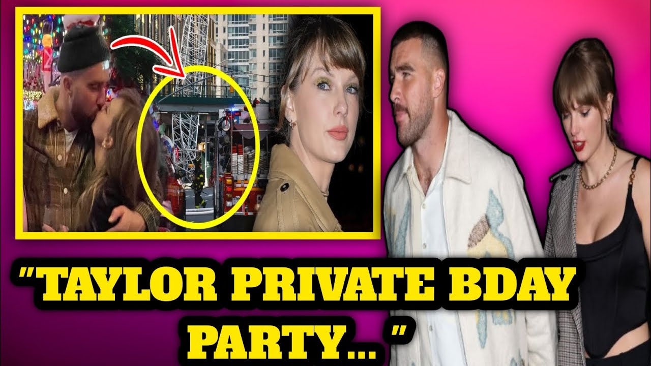 Travis Kelce surprise Taylor Swift at her 34th birthday party - YouTube