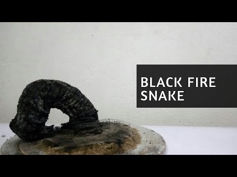 How to make black fire snake - YouTube
