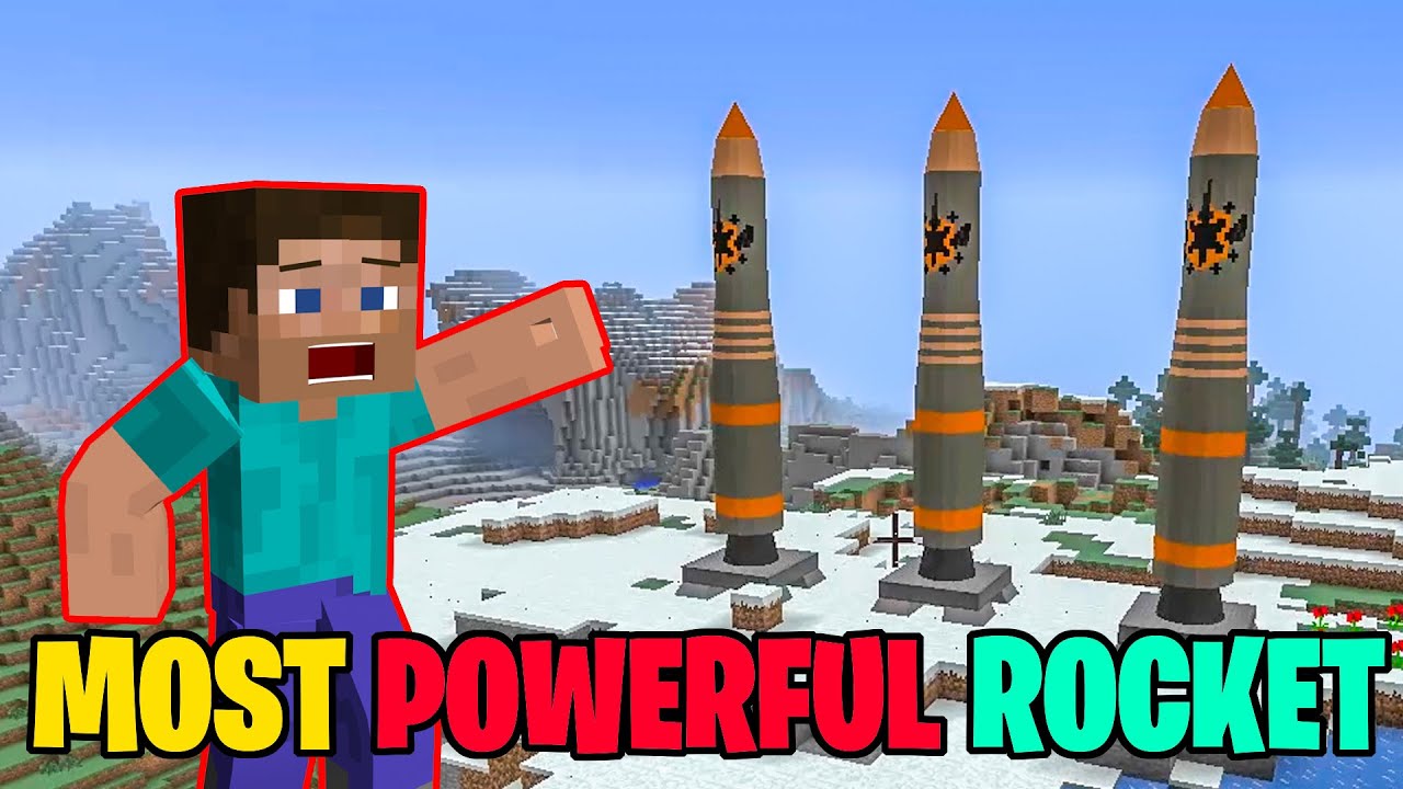 Modded Most Powerful Rocket in Minecraft | Thunder Boi on @Gaming Tak ...