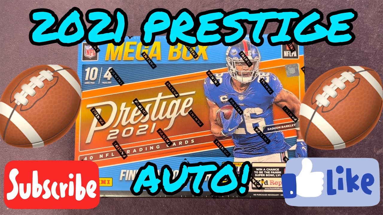 🏈 MNF! 2021 Panini Prestige Mega Box! ONE AUTO, Multiple #’d! 🔥 - YouTube