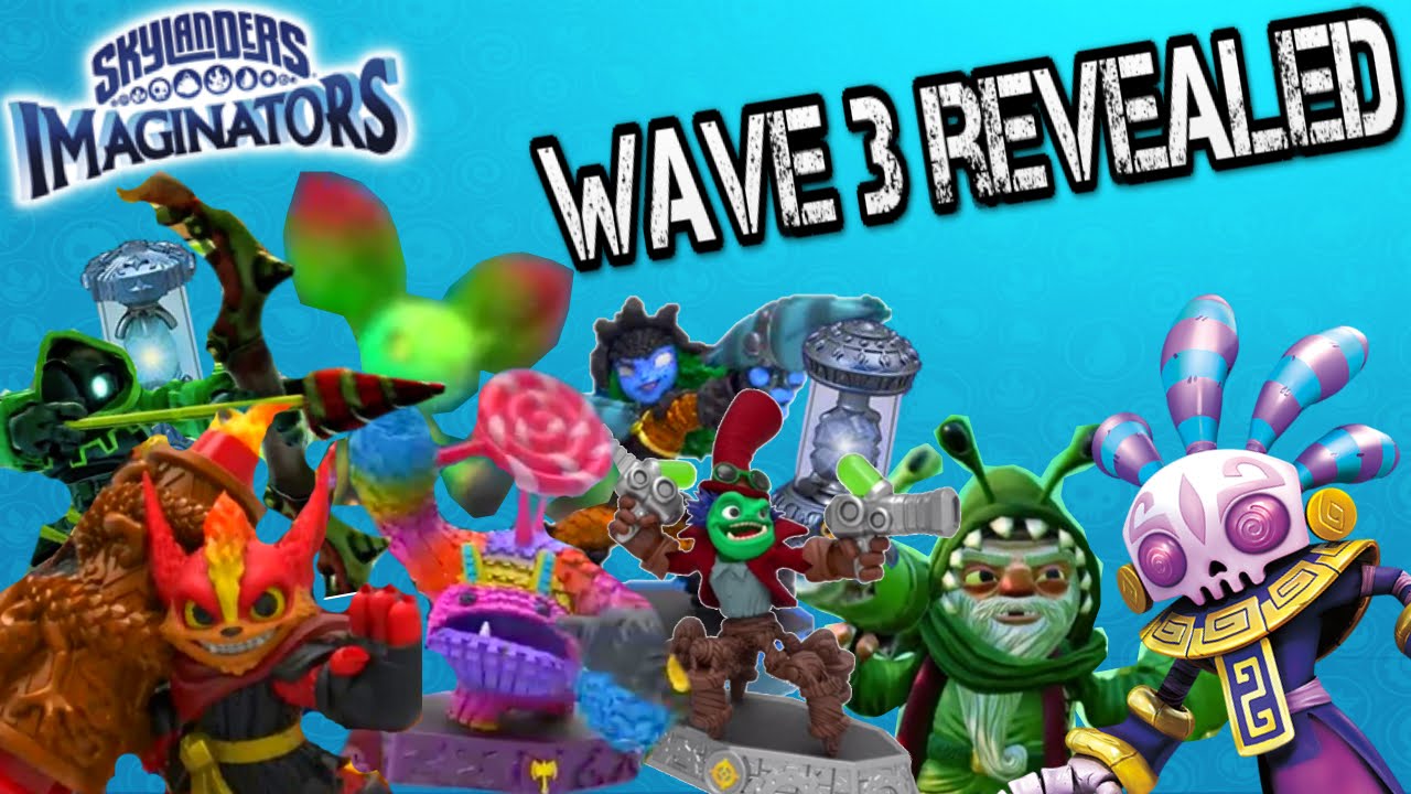Skylanders Imaginators - WAVE 3 REVEALED! SANTA CHOMPY MAGE, BOOM BLOOM ...