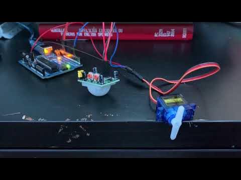 servo motor + pir sensor arduino - YouTube