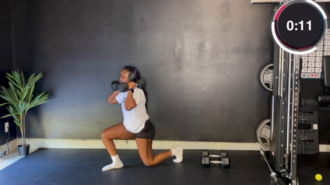 7 Min Round Booty And Leg Workout Dumbbells Youtube