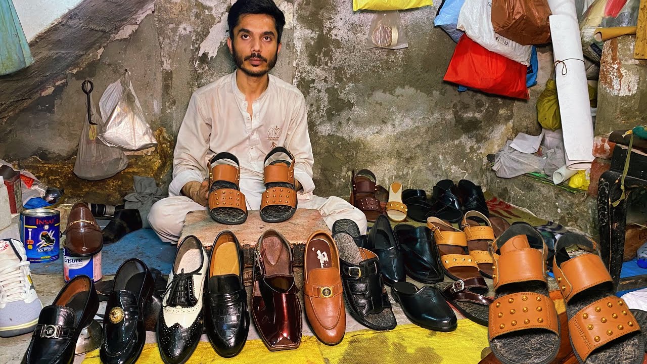 Process Of Making Hand Made Pure Leather Shoes - YouTube