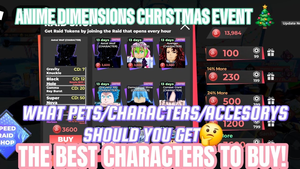 EVERYTHING You NEED In The Anime Dimensions Christmas Update!🎄🤔 - YouTube