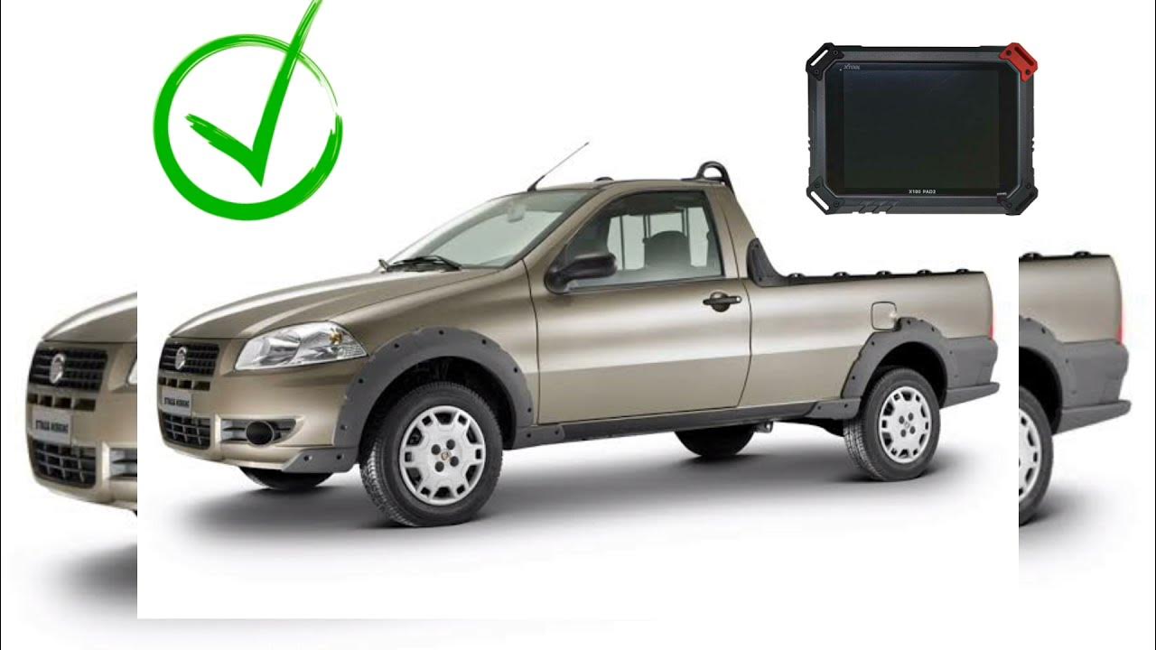 PROGRAMAÇÃO chip da chave Fiat Strada 2012 com a X100 Pad2 - YouTube