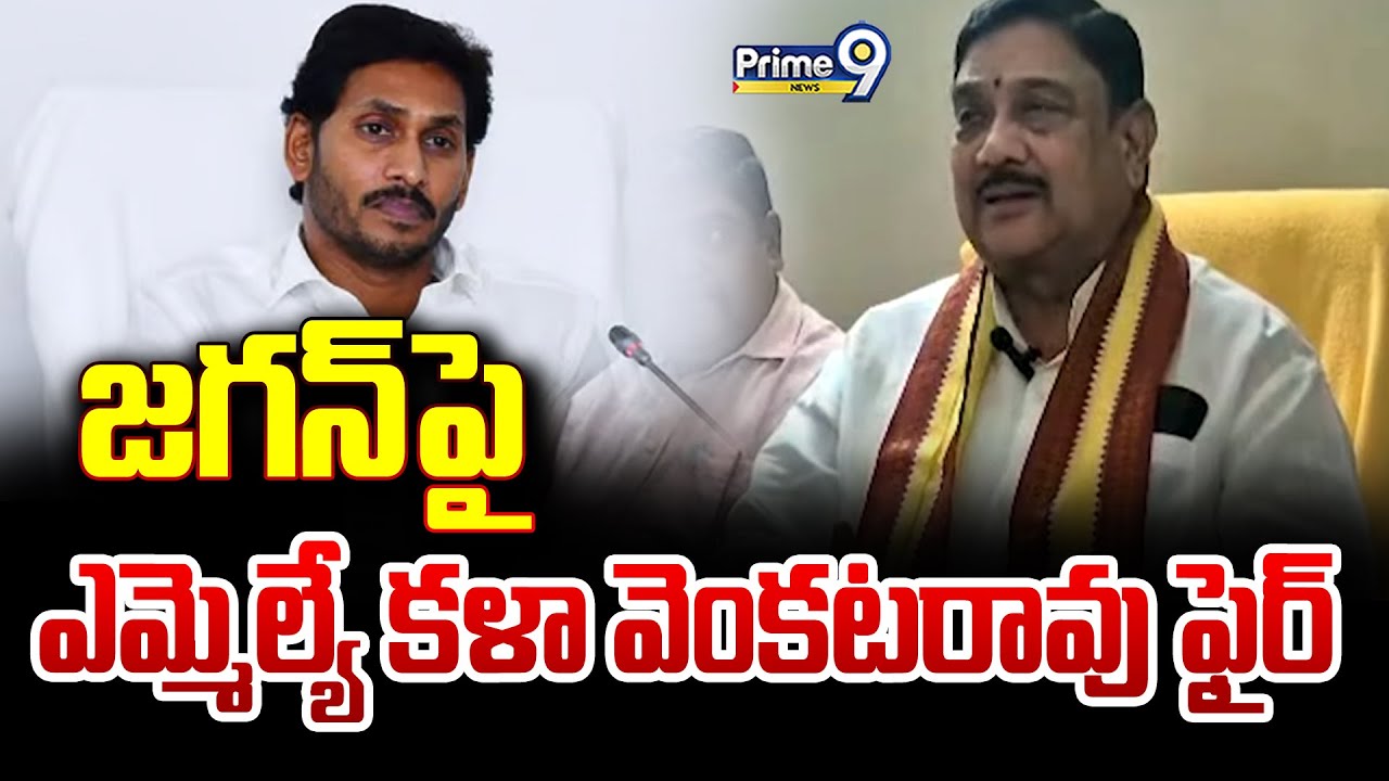 జగన్ పై ఎమ్మెల్యే కళా వెంకటరావు ఫైర్ | MLA Kala Venkata Rao Fires On YS ...