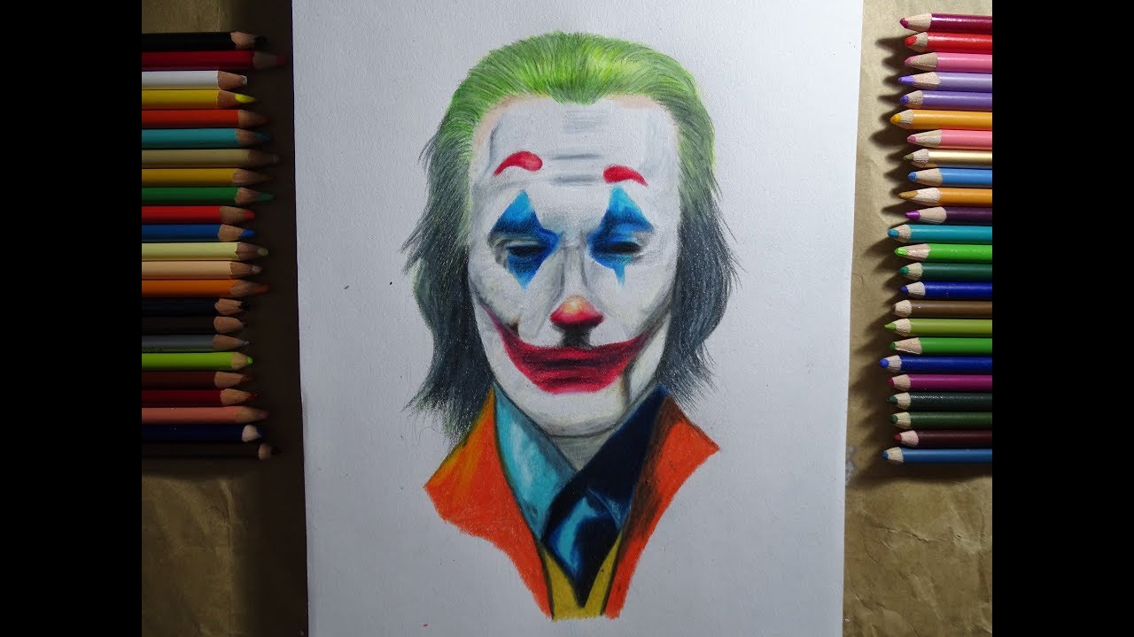 Drawing JOKER: Joaquin Phoenix - YouTube